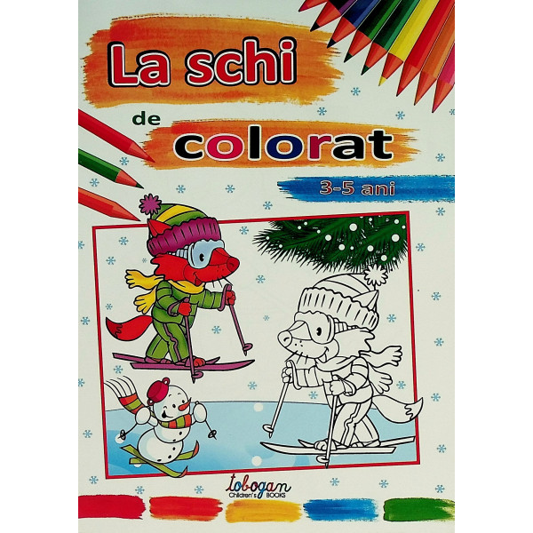 La schi. Carte de colorat